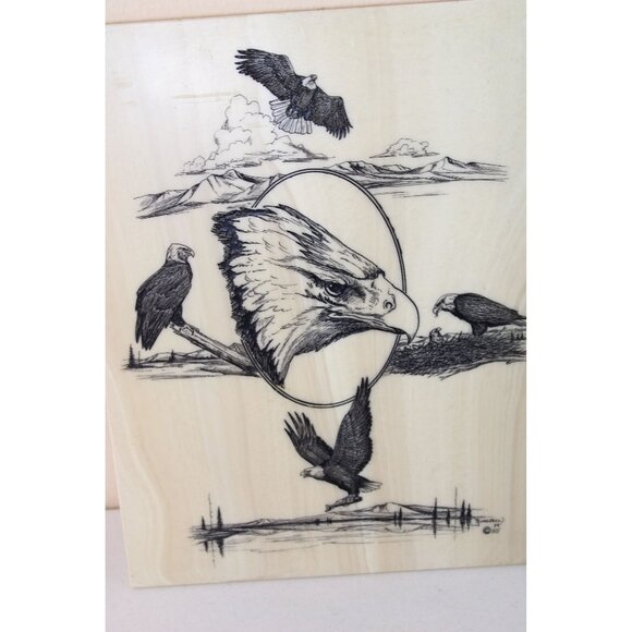 Jim Borgreen | Art | Eagle Wildlife Etched Marble Plaque Jim Borgreen ...